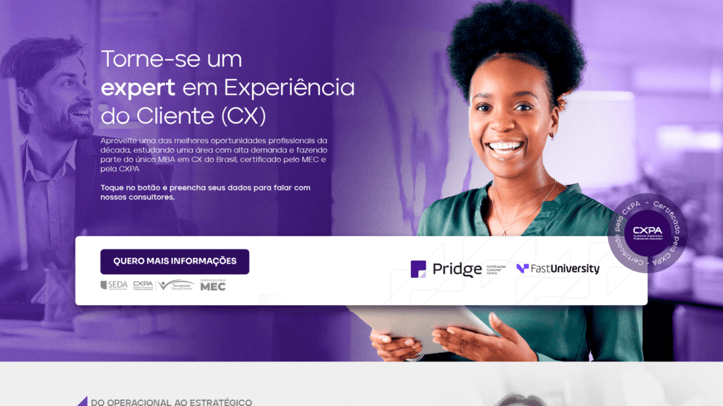 MBA em CX - CM - Pridge